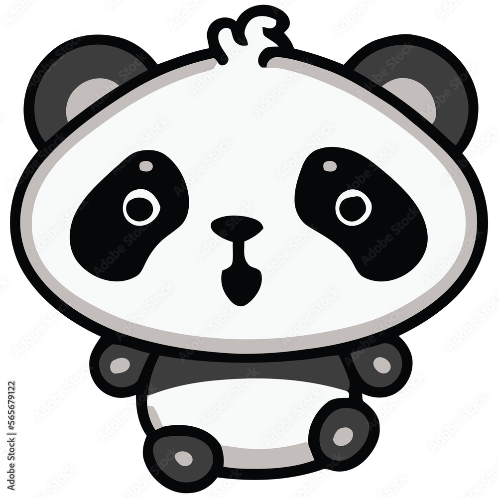 Cute Panda png image clipart with transparent background Stock ...