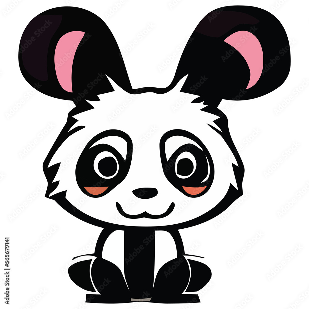 Cute Panda png image clipart with transparent background Stock ...
