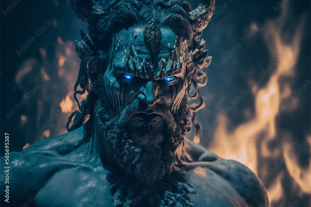 Hades Greek god of the underworld Generative AI Stock Illustration ...