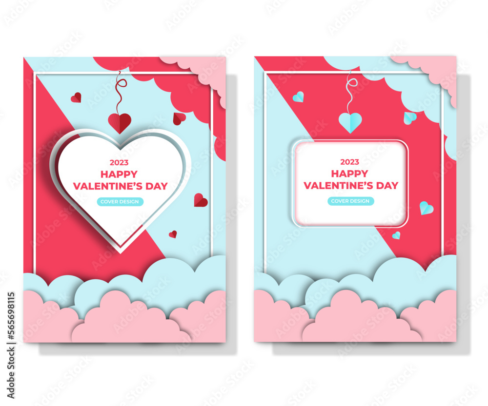 Conceptual posters for Valentine's Day. Appearance in vector format ...