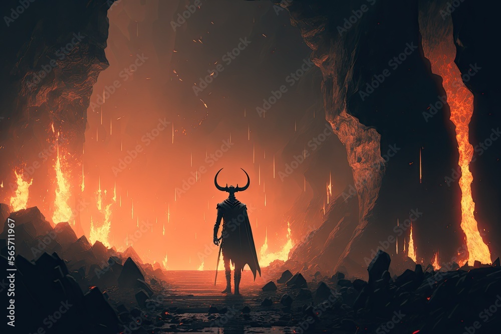 "Inferno Unleashed : A Demonic Warrior in the depth of Hell" - Digital ...