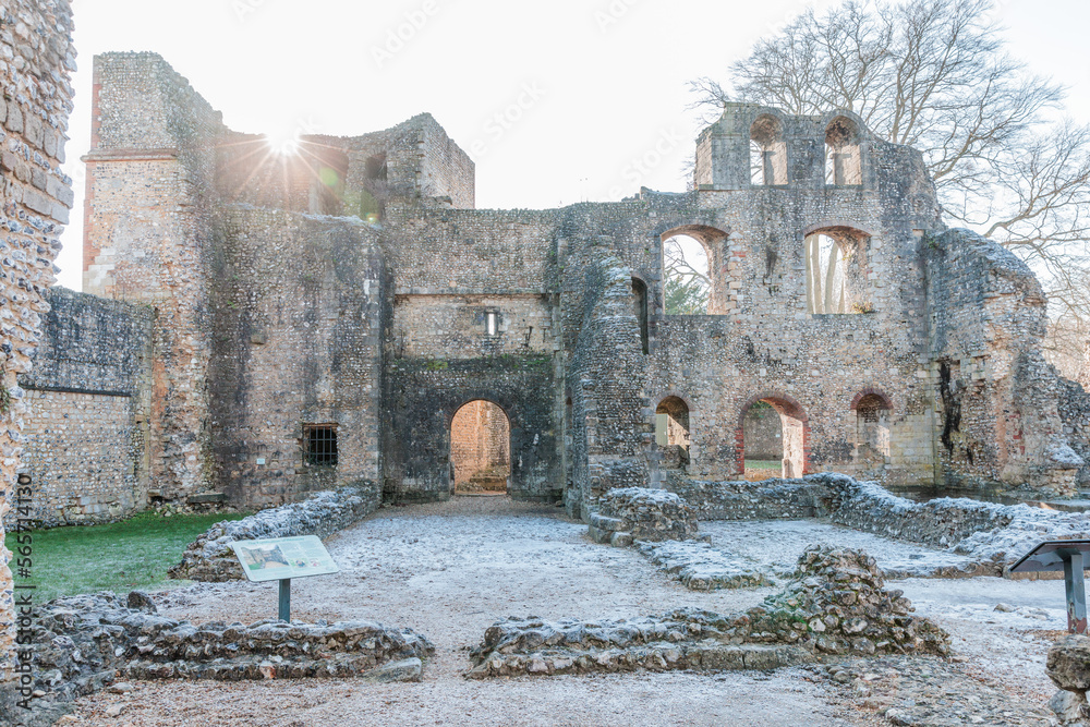 The famous English Heritage site, Wolvesey Castle, the Monumental ...