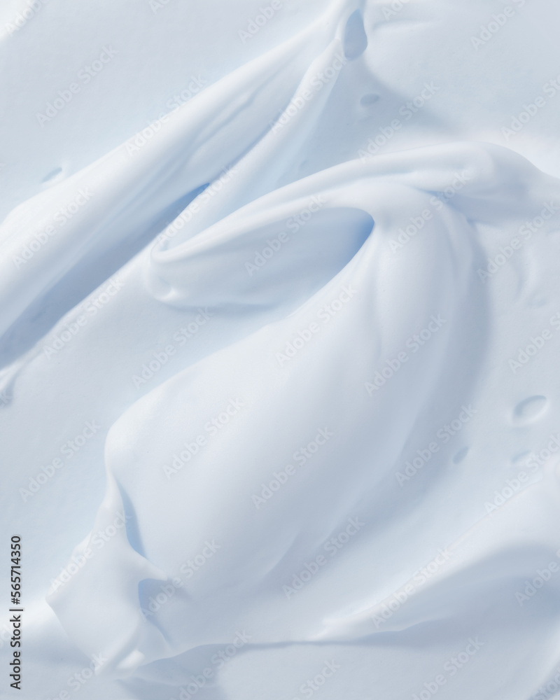 Blue mousse foam creamy texture. Cosmetic cleanser, soap, cream ...