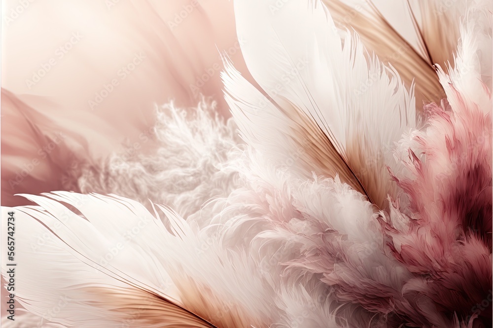 Pink Feather Border