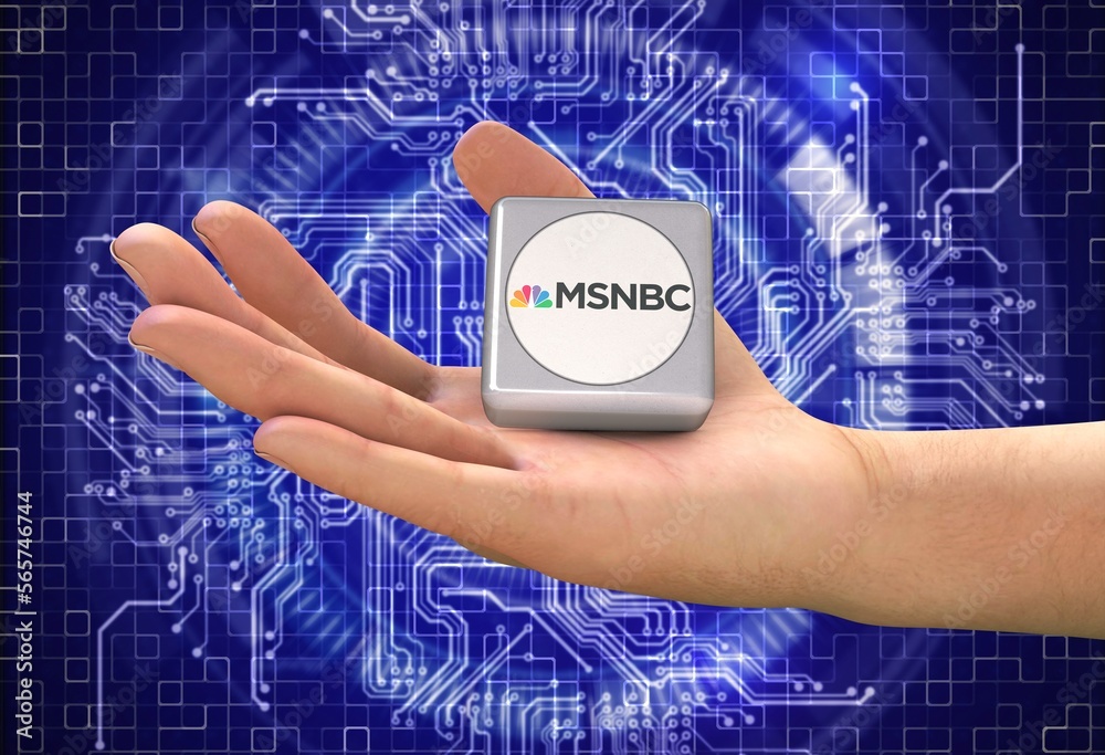 MSNBC, social media background Stock Photo | Adobe Stock