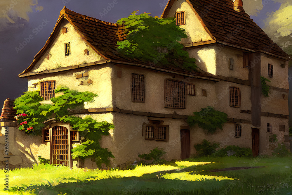 Medieval House 15- Background for Level Design, RPG and Indie Games (AI ...