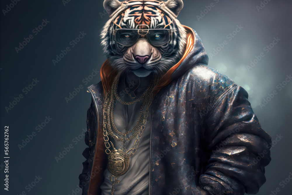 Animal Rapper Abstrakte Illustration Digital Art Hintergrund Background ...