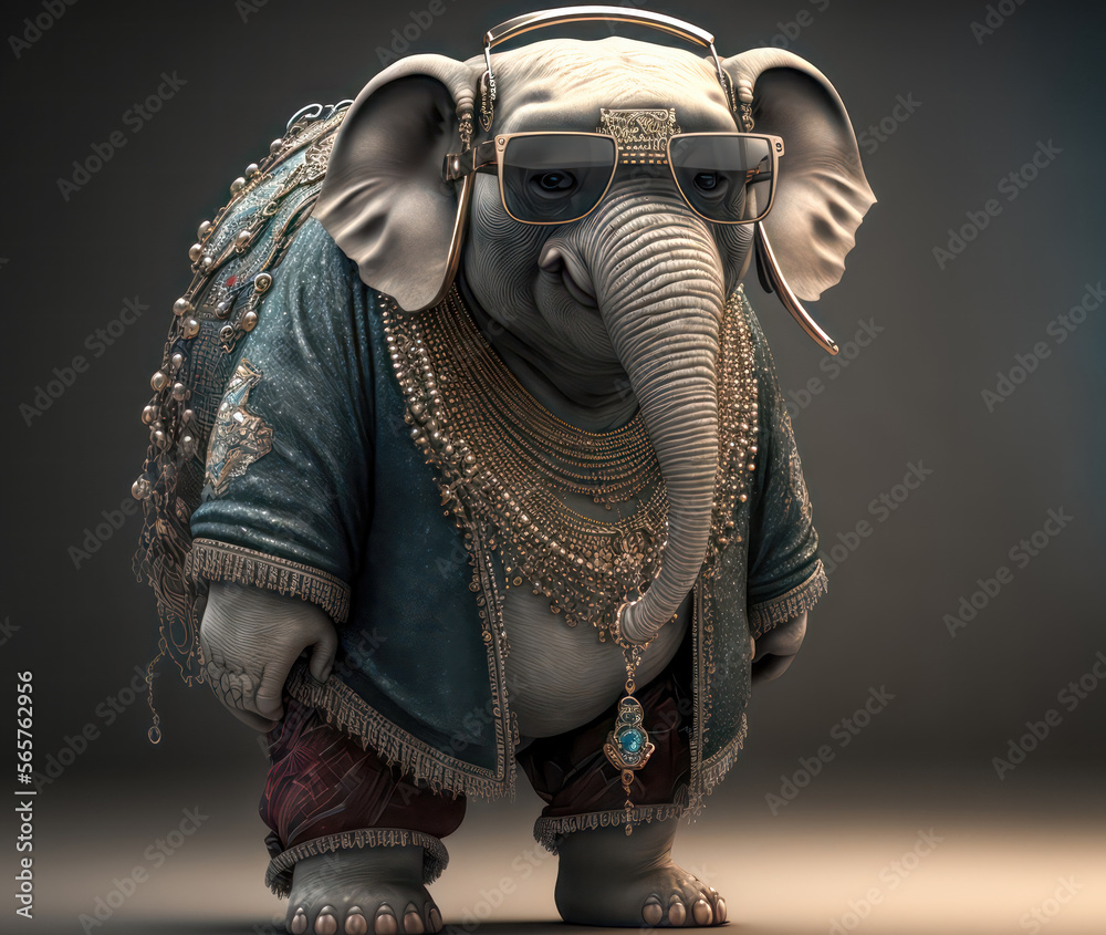 Animal Rapper Abstrakte Illustration Digital Art Hintergrund Background ...