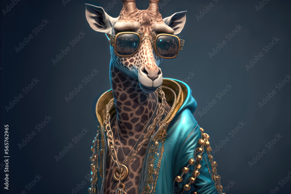 Animal Rapper Abstrakte Illustration Digital Art Hintergrund Background ...