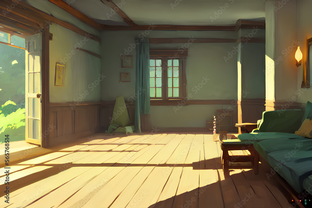 Inside House 06- Background for Level Design, RPG and Indie Games (AI ...