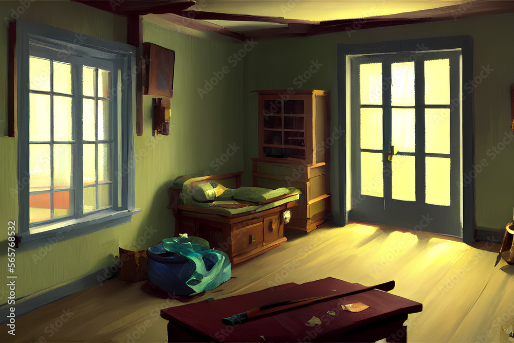 Inside House 03- Background for Level Design, RPG and Indie Games (AI ...