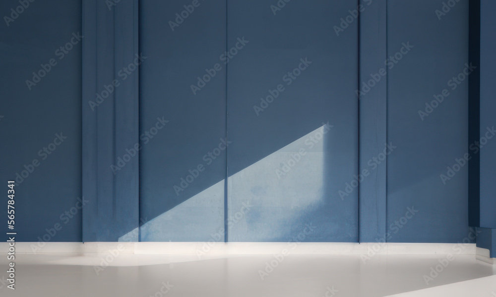 blue room background created with generative AI Stock Illustration ...