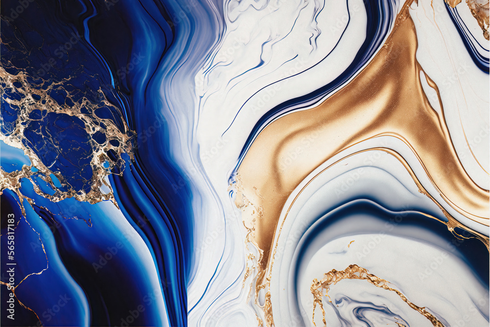 Elegant Blue, White, and Gold Marble Texture for high-end designs ...