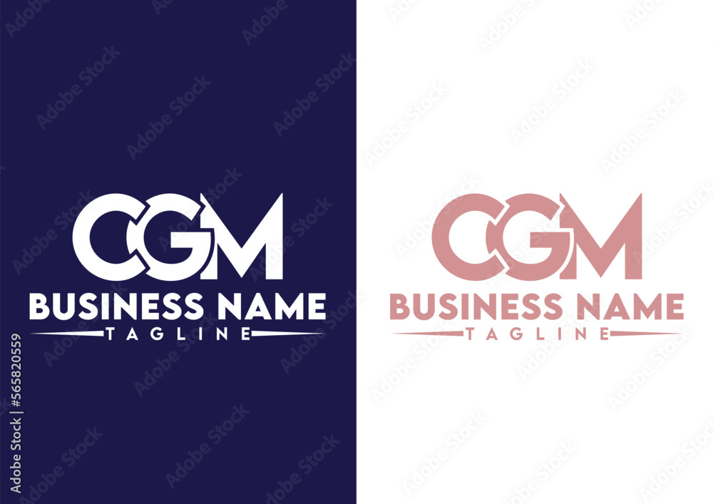 Letter CGM logo design vector template, CGM logo Stock Vector | Adobe Stock