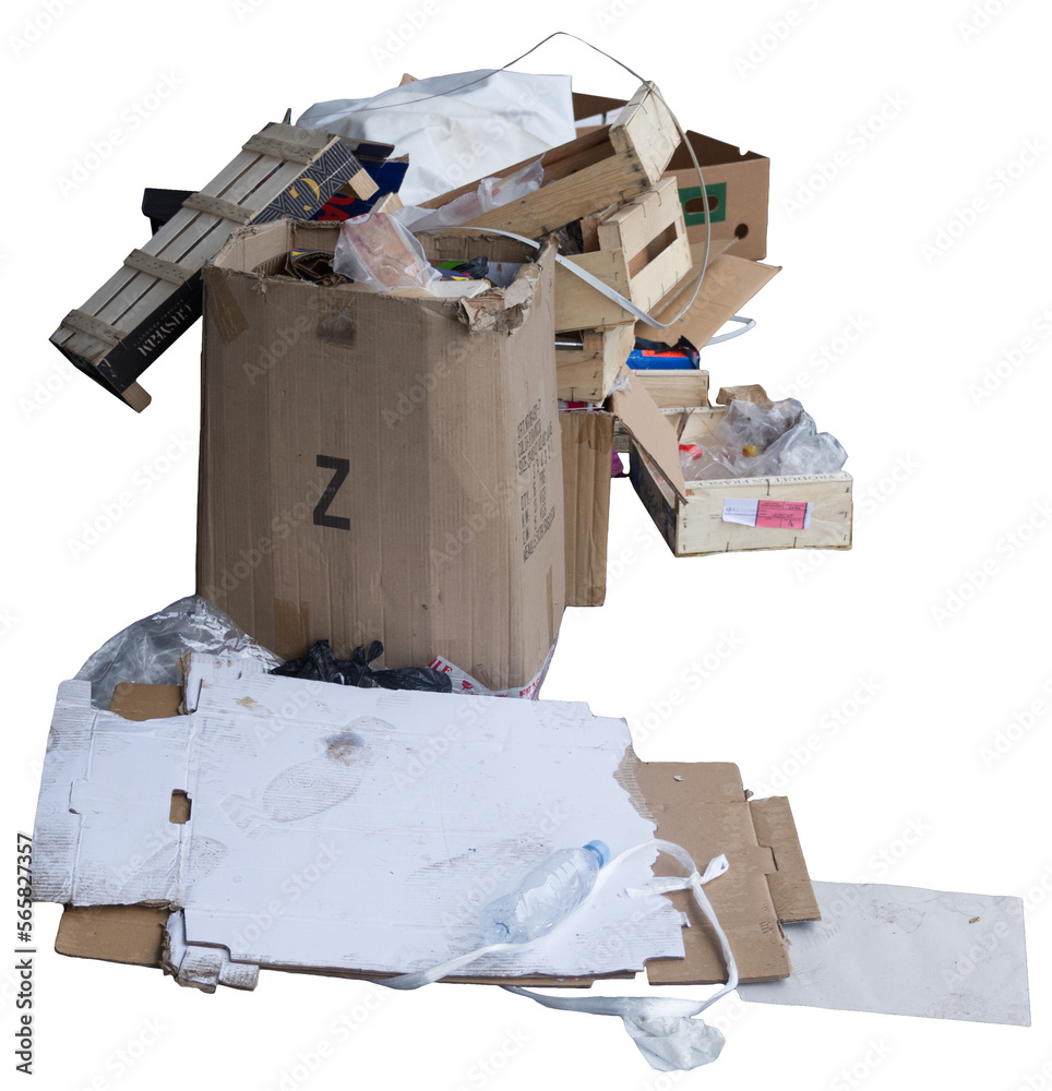 Isolated PNG cutout of trash on a transparent background, ideal for ...