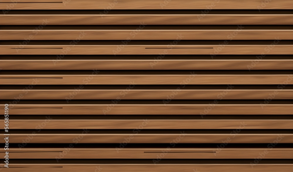 Texture of wood lath wall background. Seamless pattern of modern wall ...