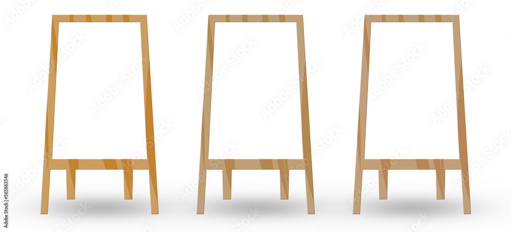 Realistic wooden blank boards. Realistic wooden blank boards mockups ...