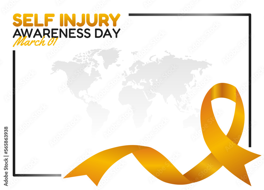 vector graphic of self injury awareness day good for self injury ...