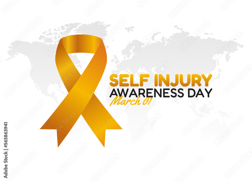 vector graphic of self injury awareness day good for self injury ...