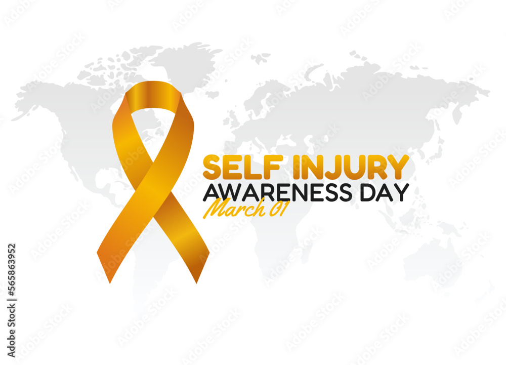 vector graphic of self injury awareness day good for self injury ...
