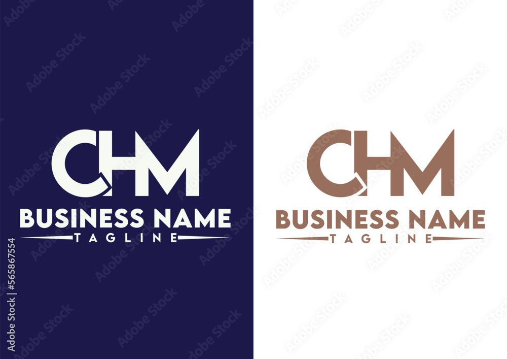 Vetor de Letter CHM logo design vector template, CHM logo do Stock ...