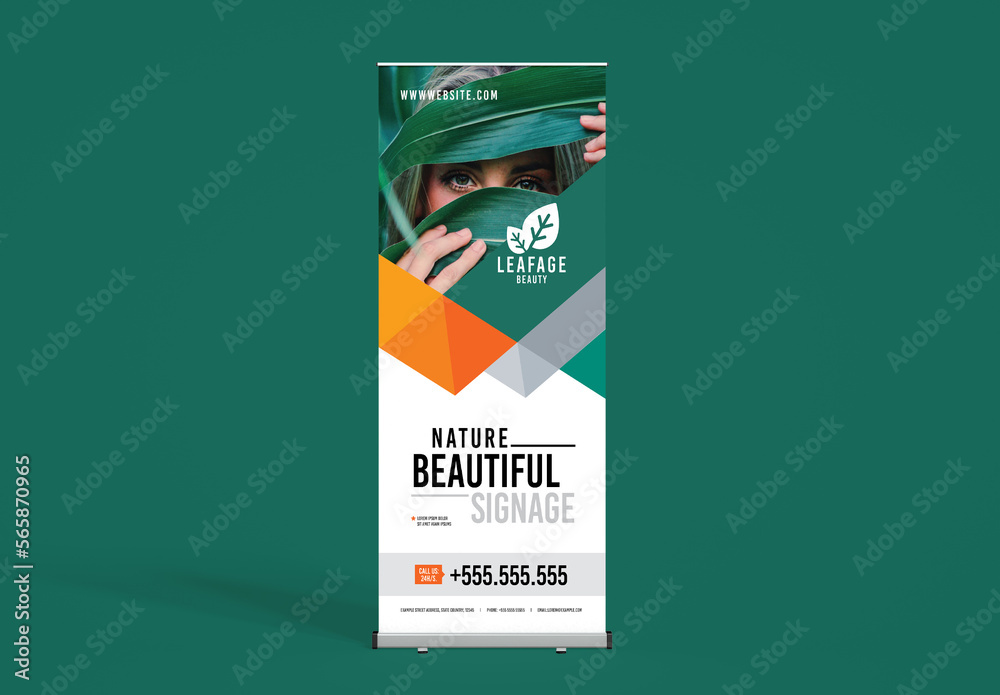 Multipurpose Rollup Banner Layout Stock Template | Adobe Stock