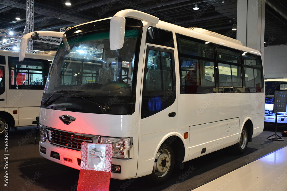 Forland M6 public utility vehicle at Manila commercial vehicle show in ...