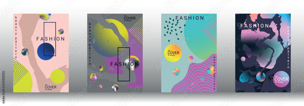 Future futuristic template with abstract forms for banner design ...