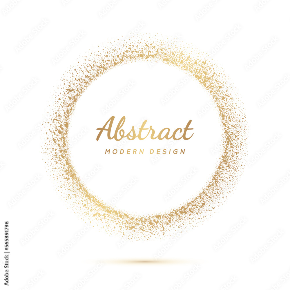 Circle gold fading boarder. Luxury golden fading circular with effect ...