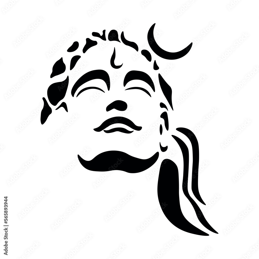 happy maha shivratri lord shankar vector Stock Vector | Adobe Stock