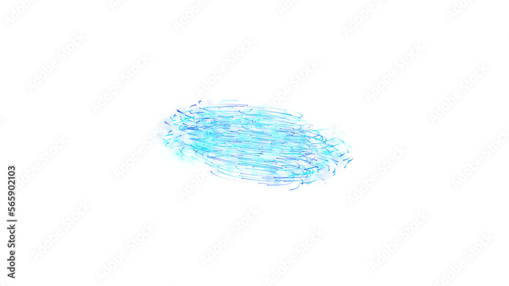 fluid element from dots and particles isolated for overlay. Digital ...