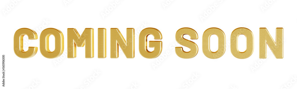 ‘Coming Soon’ isolated 3D text on transparent background Stock Illustration | Adobe Stock
