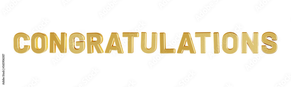 Word ‘Congratulations’ isolated 3D text on transparent background Stock Illustration | Adobe Stock