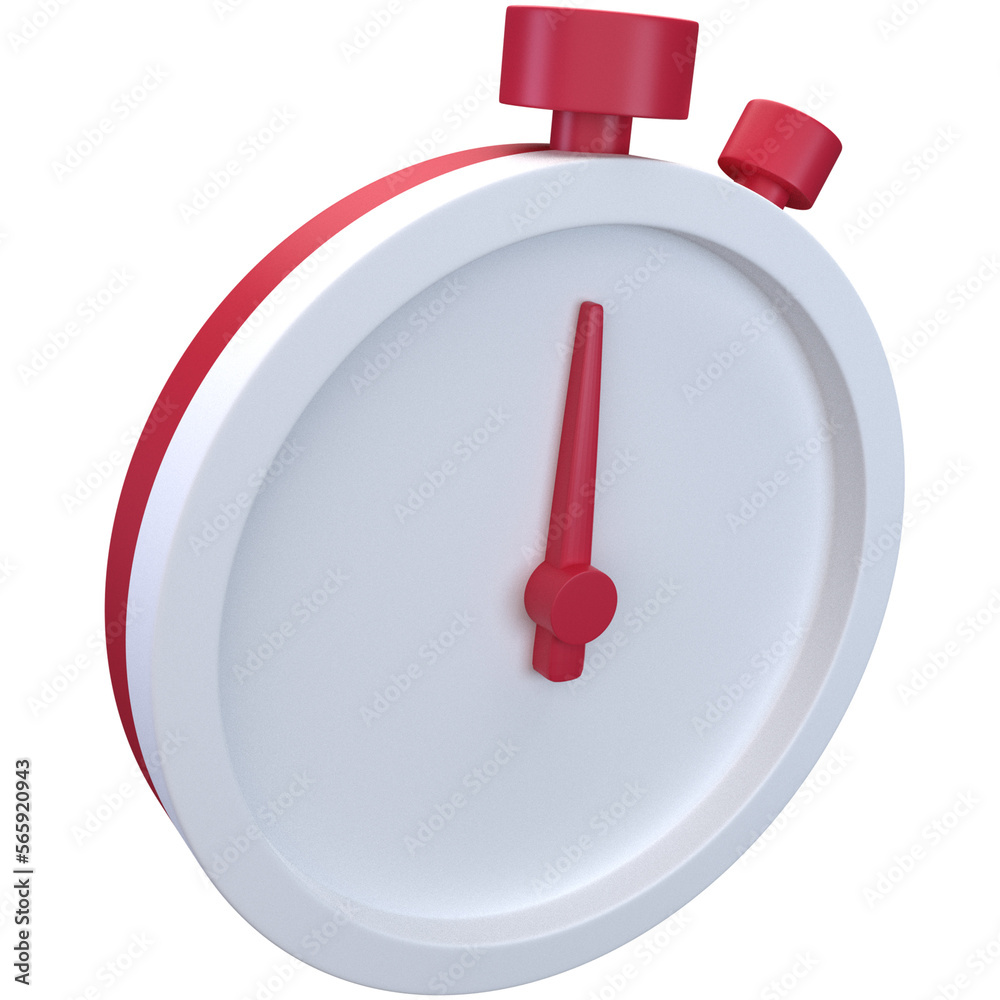 Stopwatch 3d icon, for UI, poster, banner, social media post. 3D ...