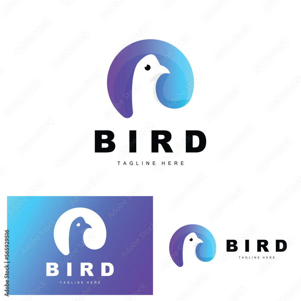 Bird Logo, Bird Wings Vector, Minimalist Design, For Product Branding ...
