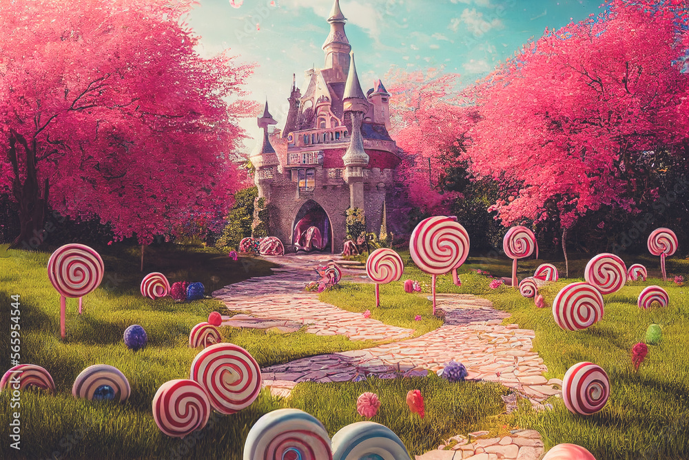 Pink Fairytale Wallpaper