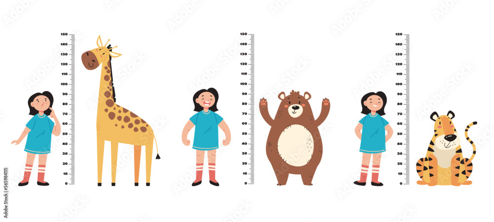 Height child measure kid high growth ruler children tall baby set ...