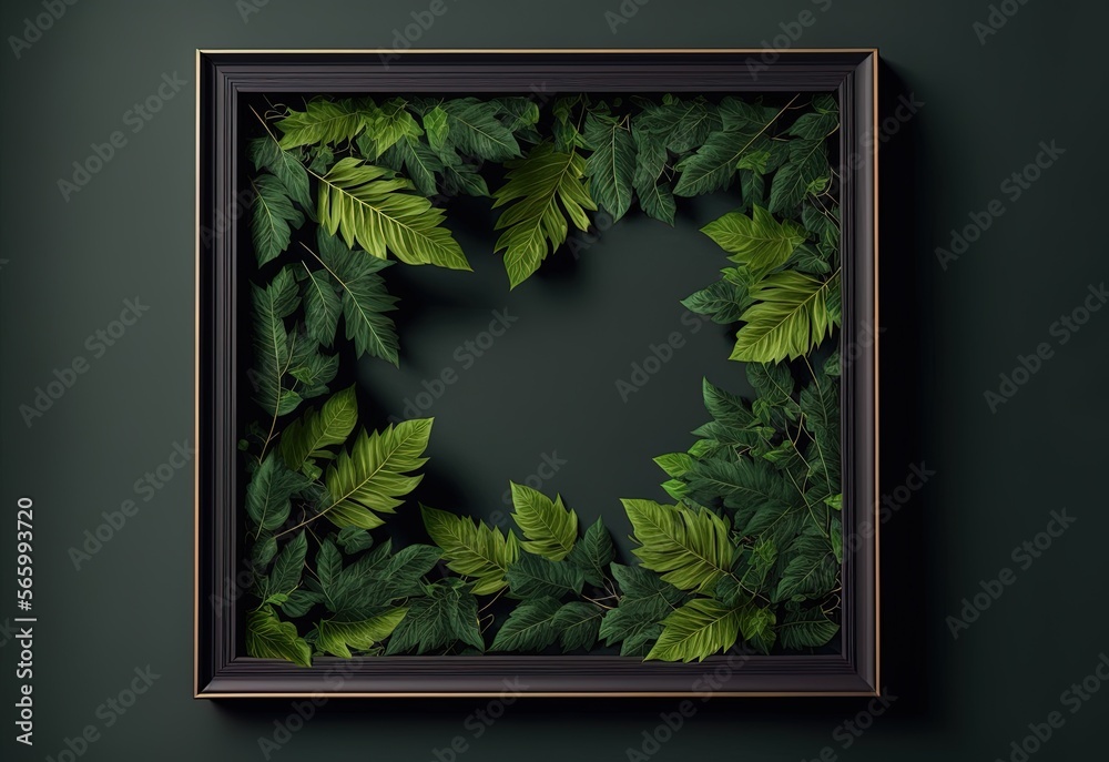 leaf-based framework Generative AI Stock Illustration | Adobe Stock