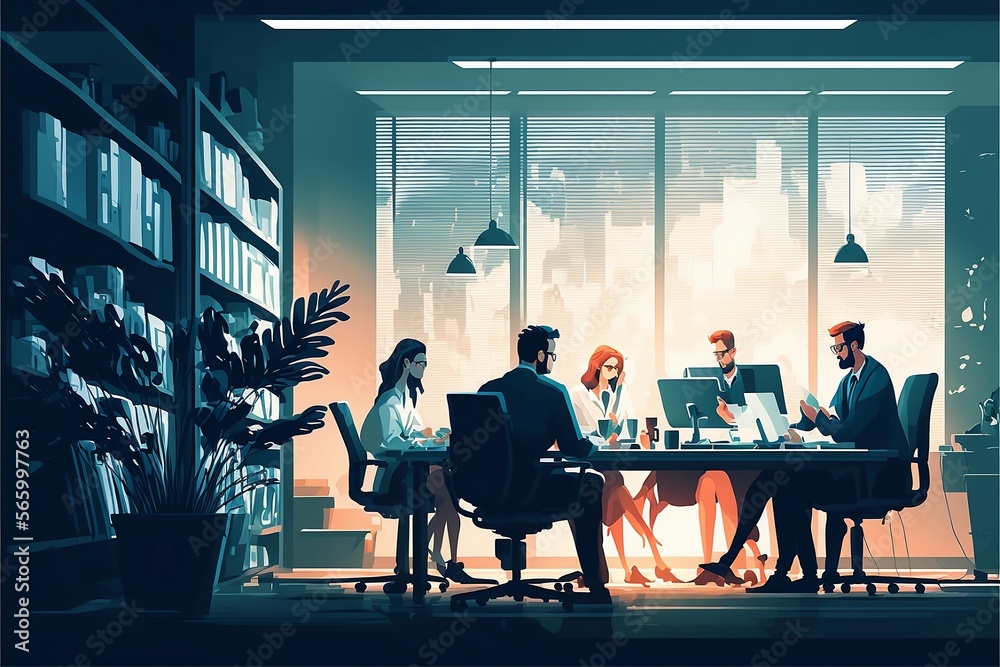 Office and business meeting, atmosphere, ambiance, professional, formal ...