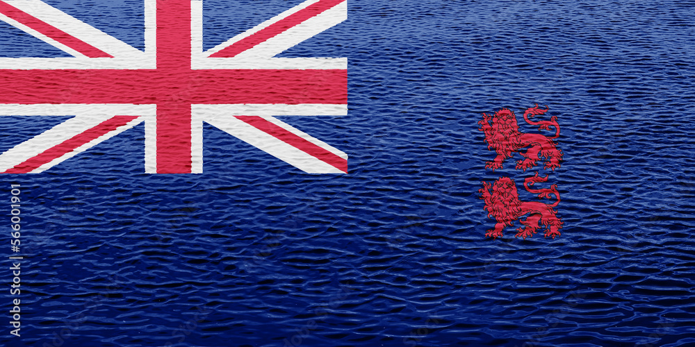 Flag of the British Overseas Territory of the officially the Sovereign ...