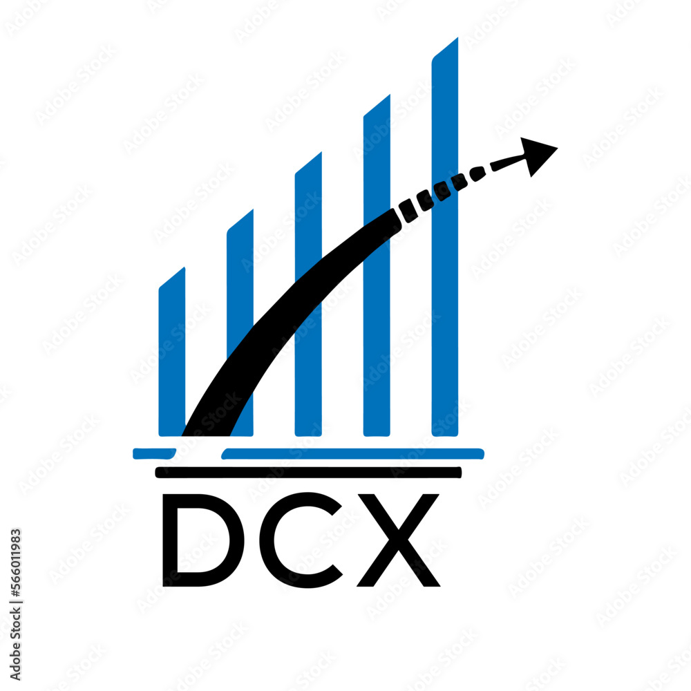 DCX letter logo. DCX blue image on white background. DCX vector logo ...