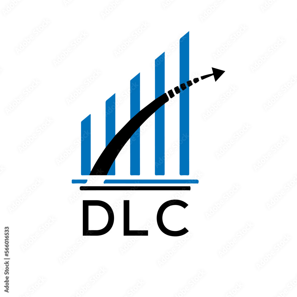 DLC letter logo. DLC blue image on white background. DLC vector logo ...
