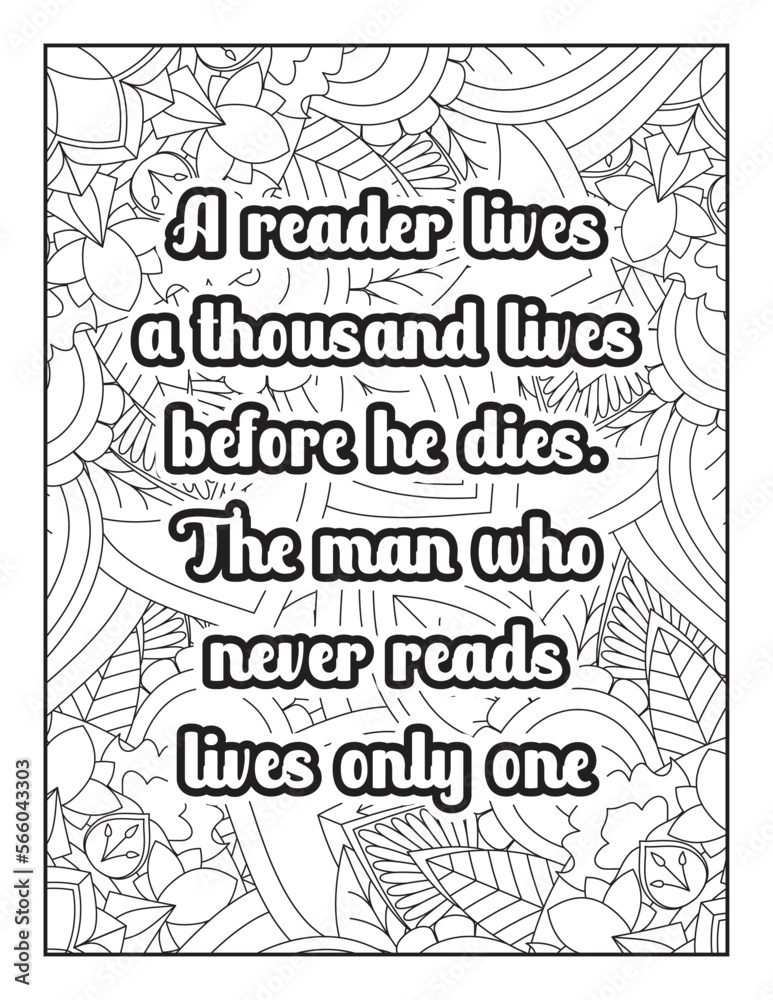 inspirational words coloring book pages design. motivational quotes ...