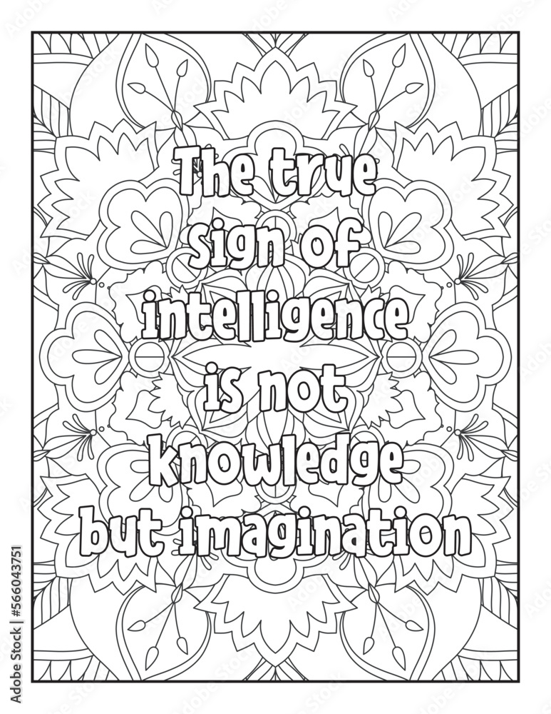 inspirational words coloring book pages design. motivational quotes ...