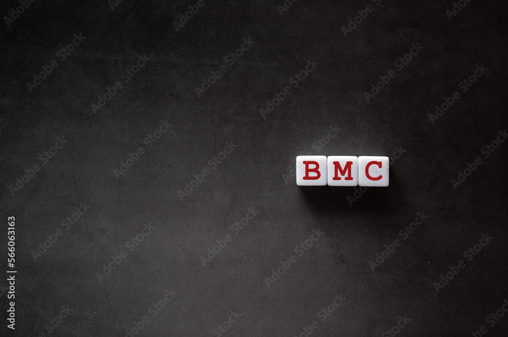 There is white cube with the word BMC. It is an abbreviation for ...