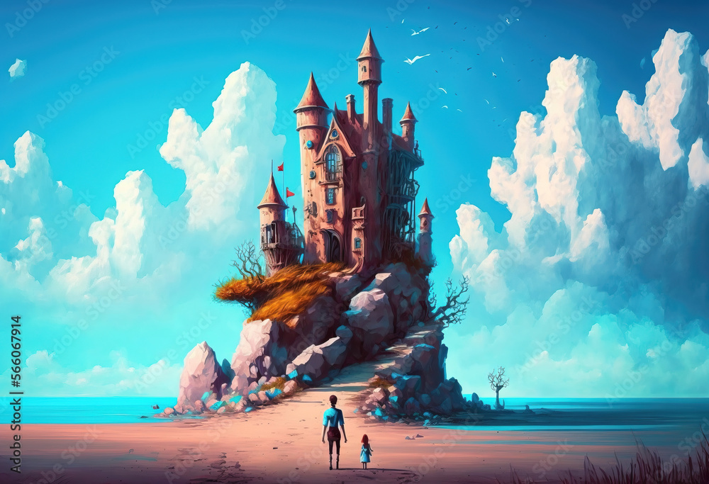Fantasy Landscape Drawing