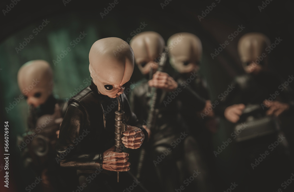 NEW YORK USA, FEB 8 2023: scene from Star Wars Mos Eisely Chalmun's ...