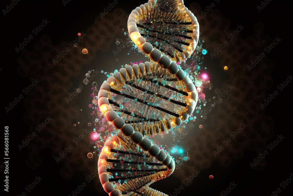 DNA double helix as a metaphor for gene editing and digital genetic ...