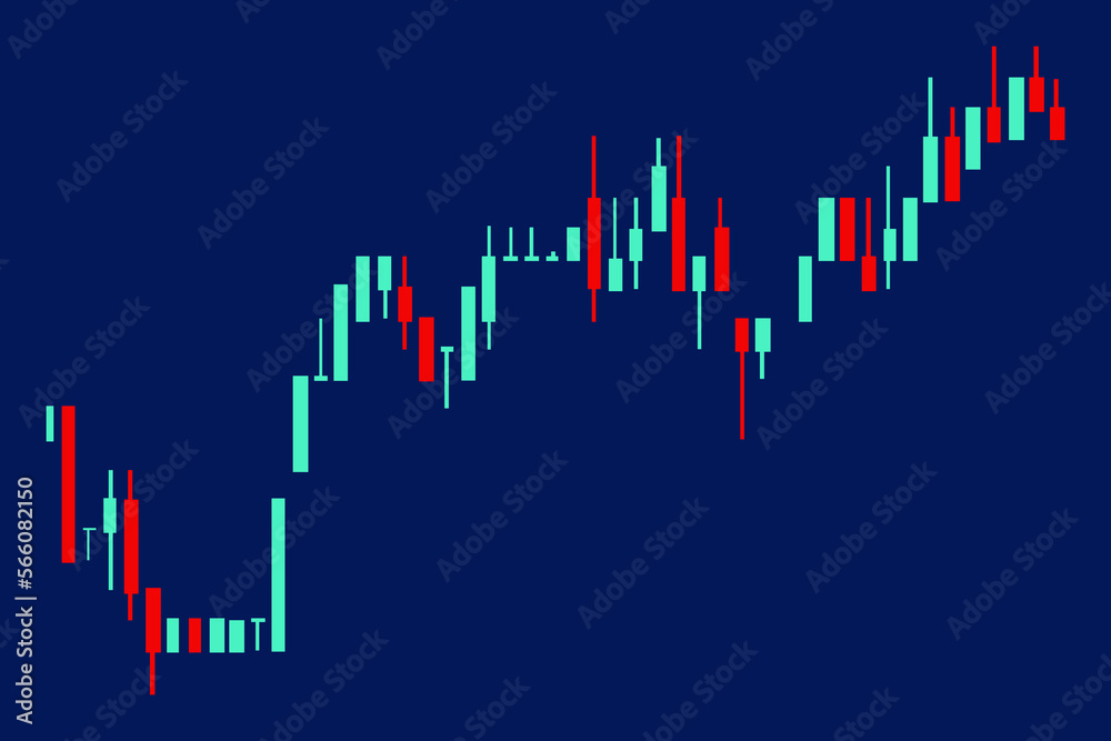 market volatility chart for stock trading, cryptocurrency background ...