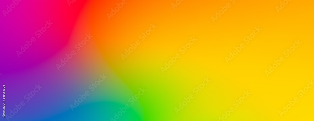 Rainbow colors background, abstract vibrant color gradient banner web ...